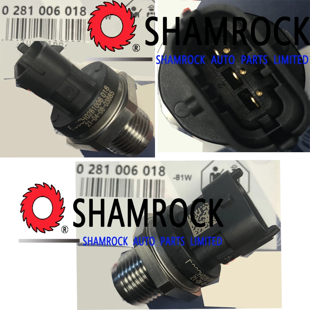0281006018 Fuel Rail Pressure Sensor 0281006018 0281002000 0445214076 ...