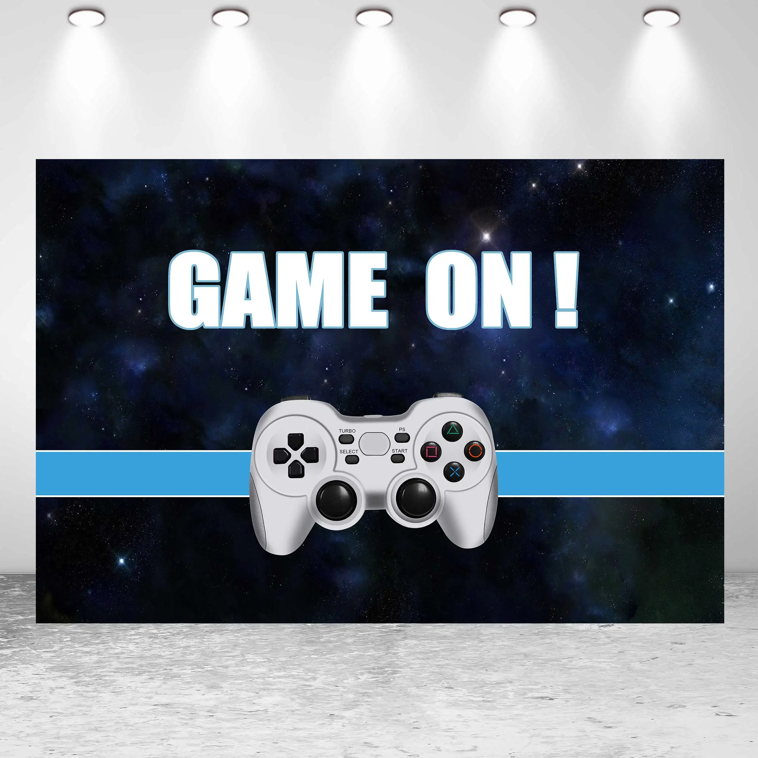 Party Supplies Party Décor Boy games signs Blue Videogame Birthday ...