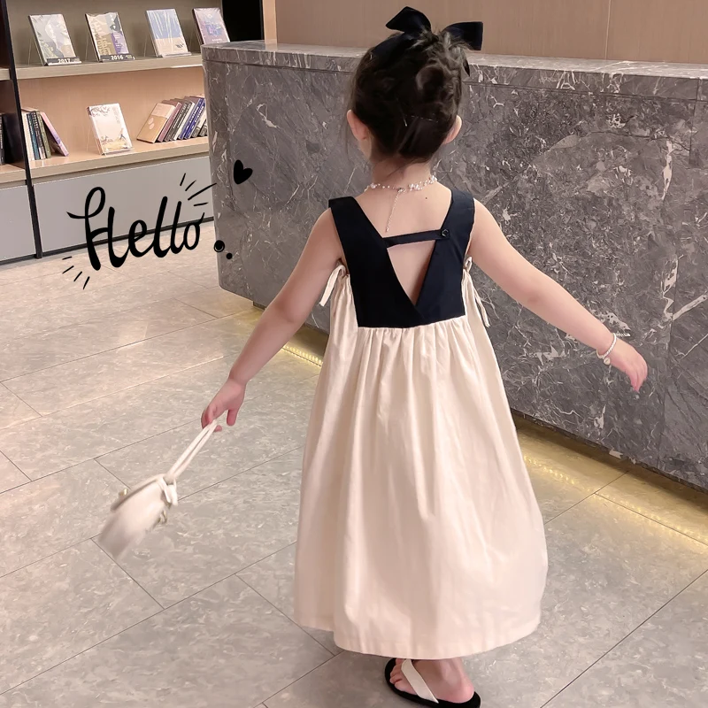 2 7Y Kids Clothes GIrls Backless Dress 2021 Summer Kids Girls Off ...