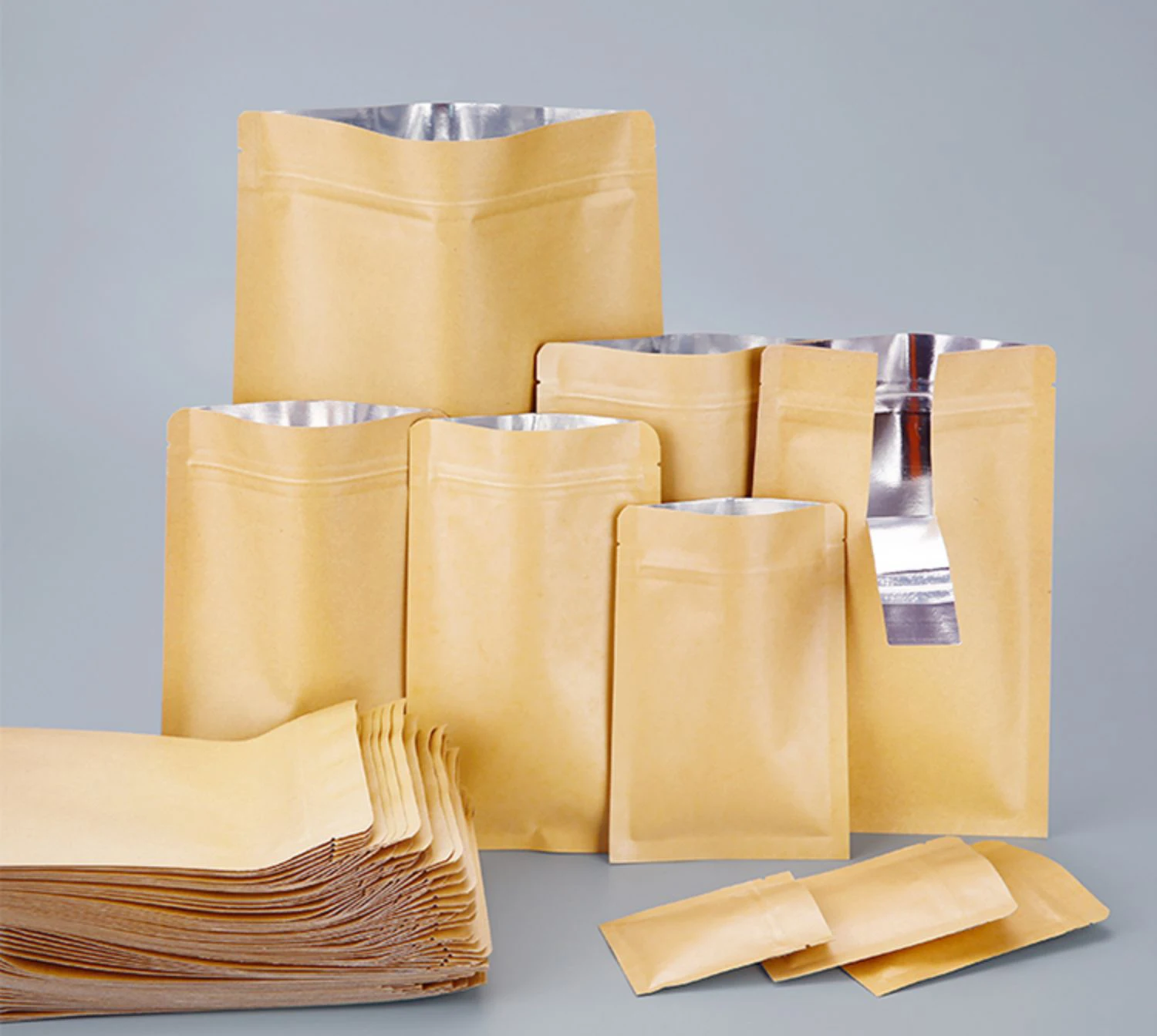 Kraft Paper Fruit Packaging Bag | Saran Wrap Plastic Bags - Paper Self ...