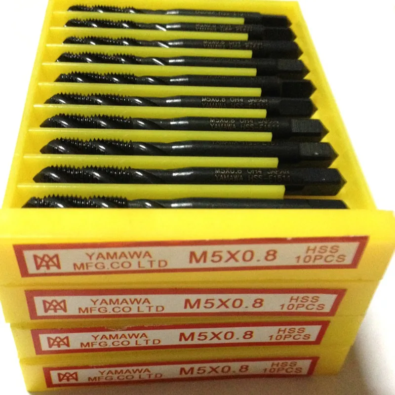 HSS-E YAMAWA 나선형 나사 나사 탭, M2, M3, M4, M5M6, M8, M10, M12M14, M16