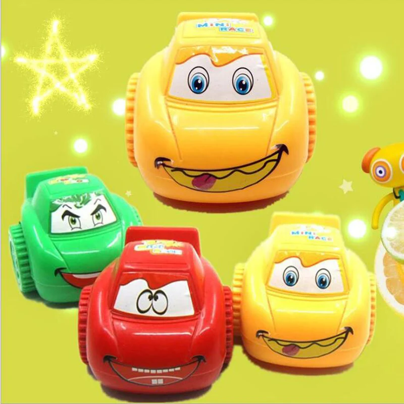 Anime Cartoon Toy Car Fun Expression Car Model Toy Creative 1:87 Cute ...