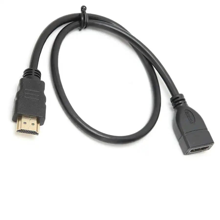 Extension Adapter Cord 50cm Male to Female Extension Cable HD ...