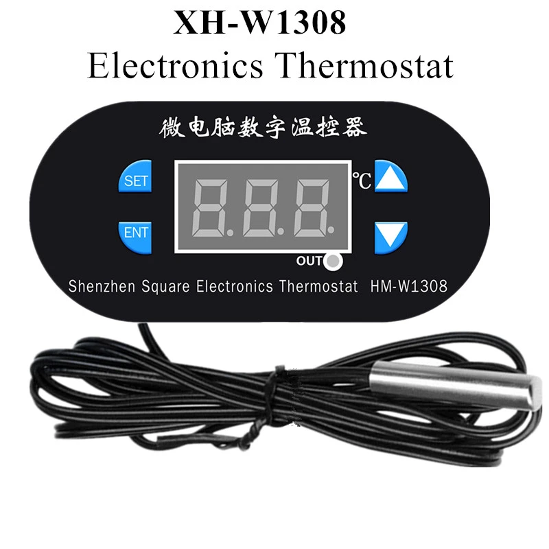 XH-W1308 W1308 Electronics Thermostat Temperature Controller Heat Cool ...