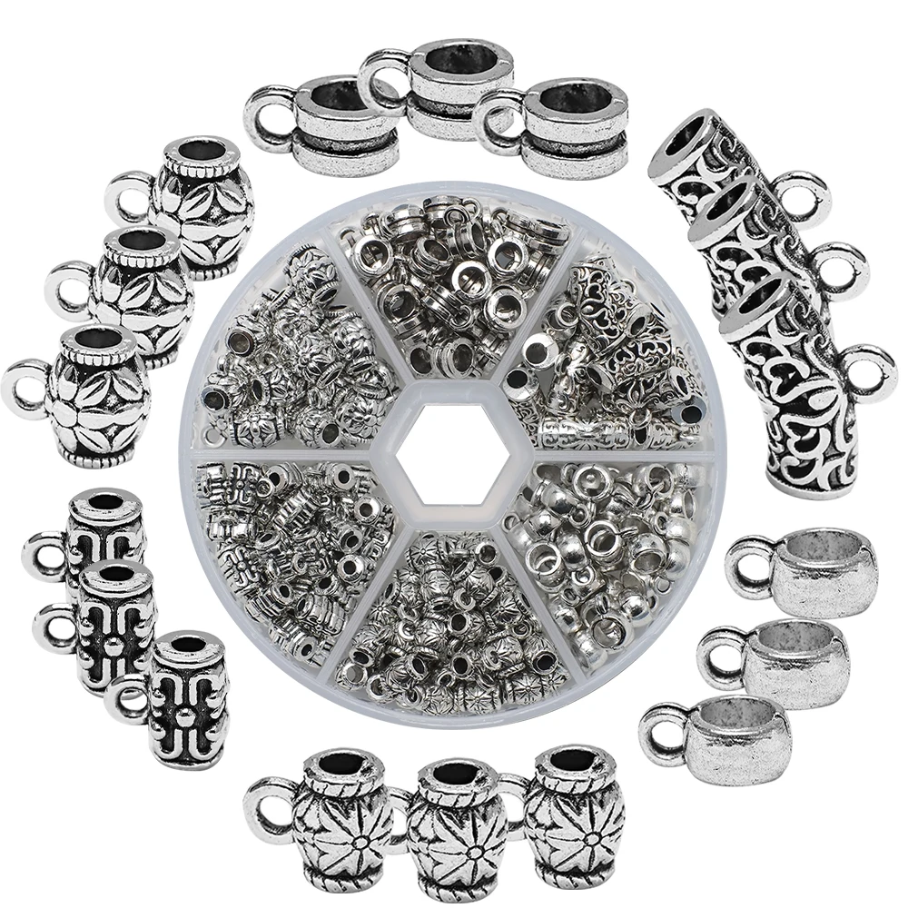 Jewelry Findings Set Alloy Connectors Metal Spacer Beads For Bracelets ...
