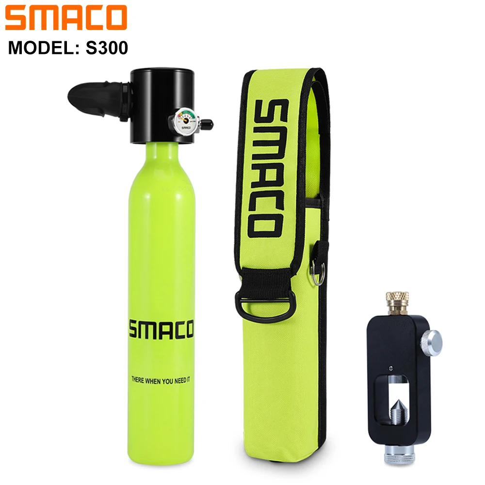SMACO S300 Scuba Diving Equipment Diving Bottle Mini Scuba Oxygen Tank ...