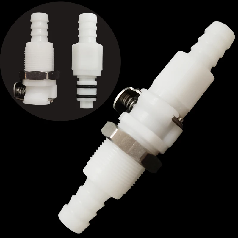 5/16 3/8 Slang Barb Valved In Line Koppeling Insert Panel Mount ...