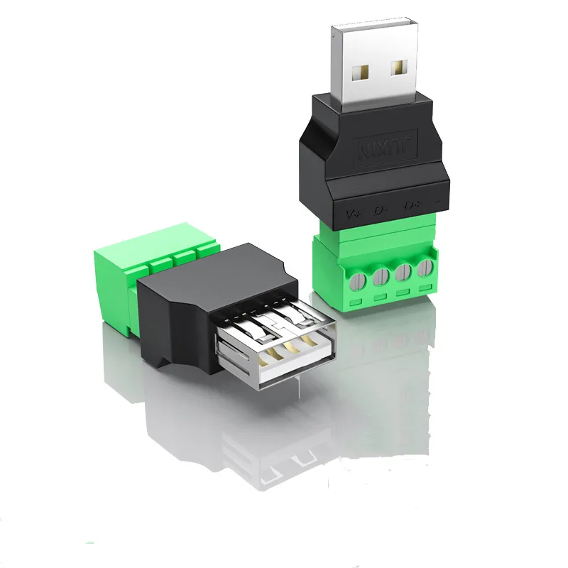 1 Peça 4 Pinos Usb 2.0 Tipo A Macho/fêmea Para Parafuso Conector Usb ...