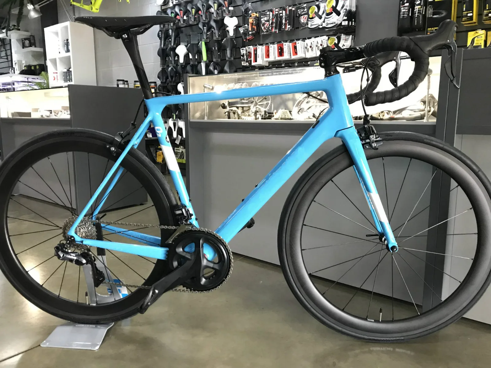 FASTERWAY O2 All Blue Few White Ultralight Carbon Road Bike Frameset FASTERWAY O2 All Blue Few White Ultralight Carbon Road Bike Frameset