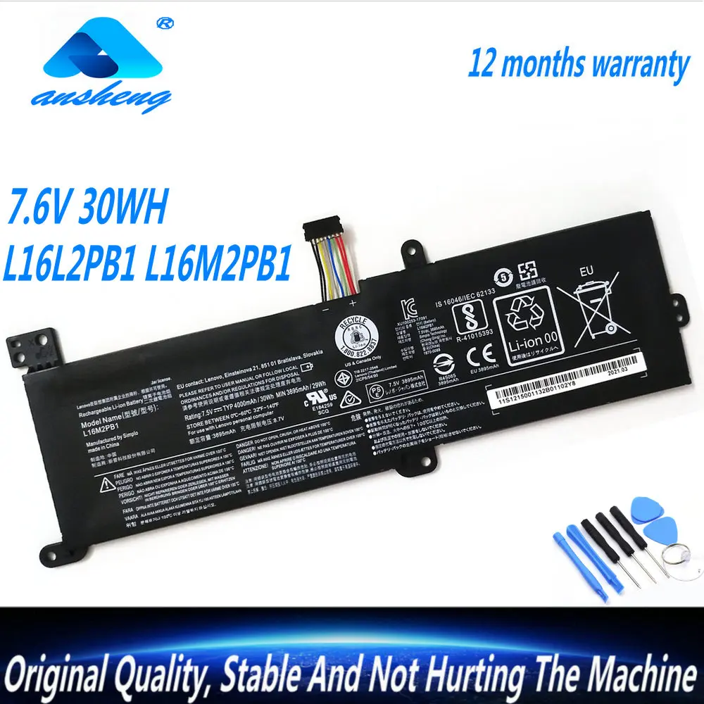 Genuine-L16L2PB2-L16L2PB3-L16M2PB1-Laptop-Battery-For-Lenovo-XIAOXIN ...
