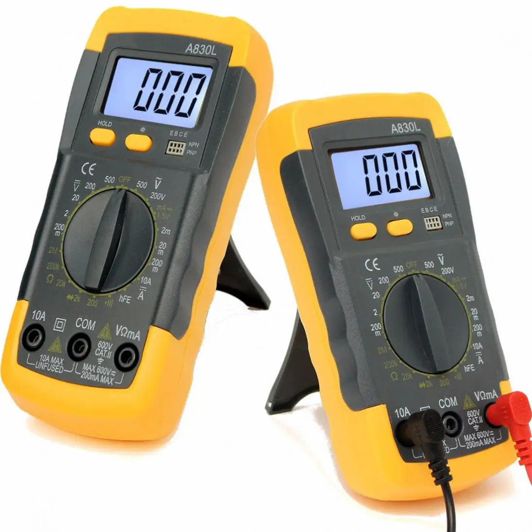 LCD Digital Multimeter Voltmeter AC/DC Ohmmeter Ammeter Capacitance OHM ...