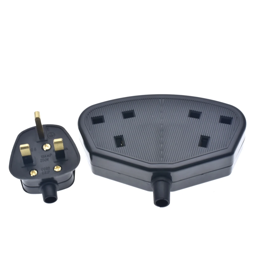 Generic Uk British Standard Power Adaptor Detachable Female To Male ...