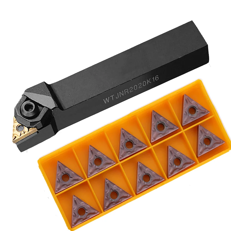 Soporte de herramientas de torneado externo WTJNR2020K16, 10 piezas, TNMG160408, TNMG160404 MA ...