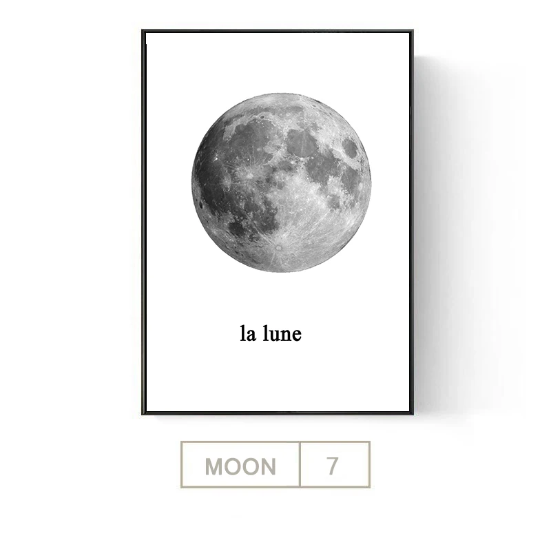 Black White And 7 Planets