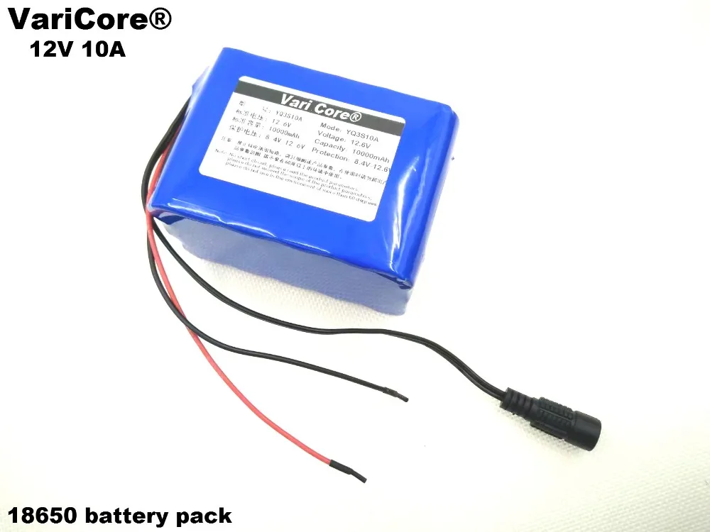 New 12v Portable 10000mah Li-lon Super 18650 Rechargeable Battery Pack ...