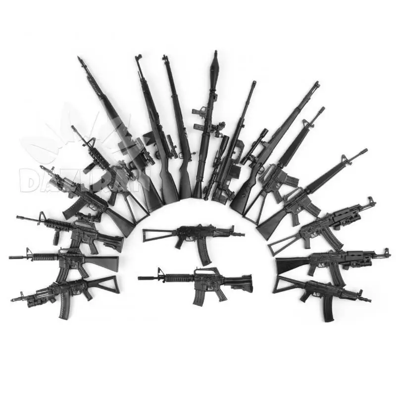 18pcs 1:6 4d Addemble Gun Model Action Figure Firearms Nostalgic ...