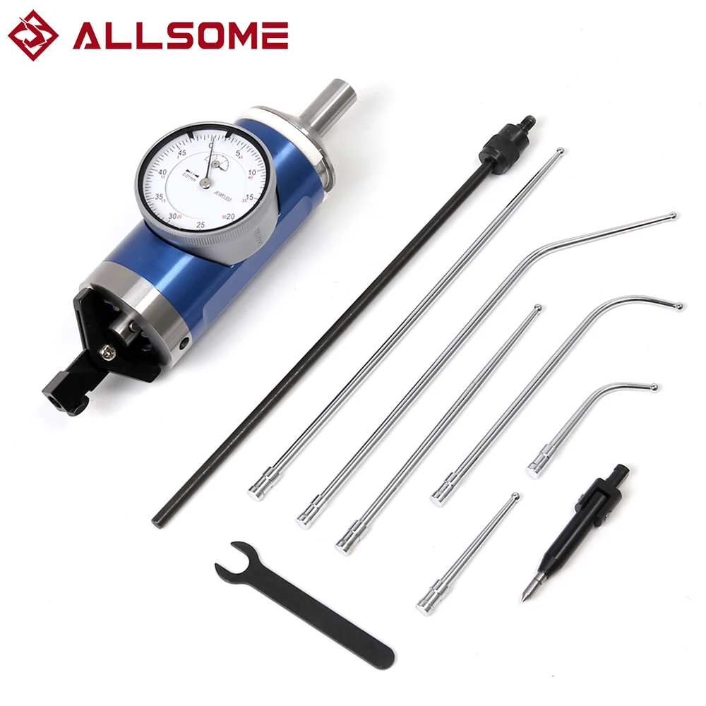 Allsome 0-3mm Centering Indicator Coaxial Centering Dial Test Indicator ...