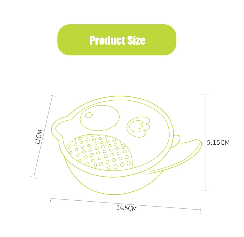 Hogokids посуда 3 набора PP Детское блюдо 2 посуда слоями для кормления набор детской посуды ...