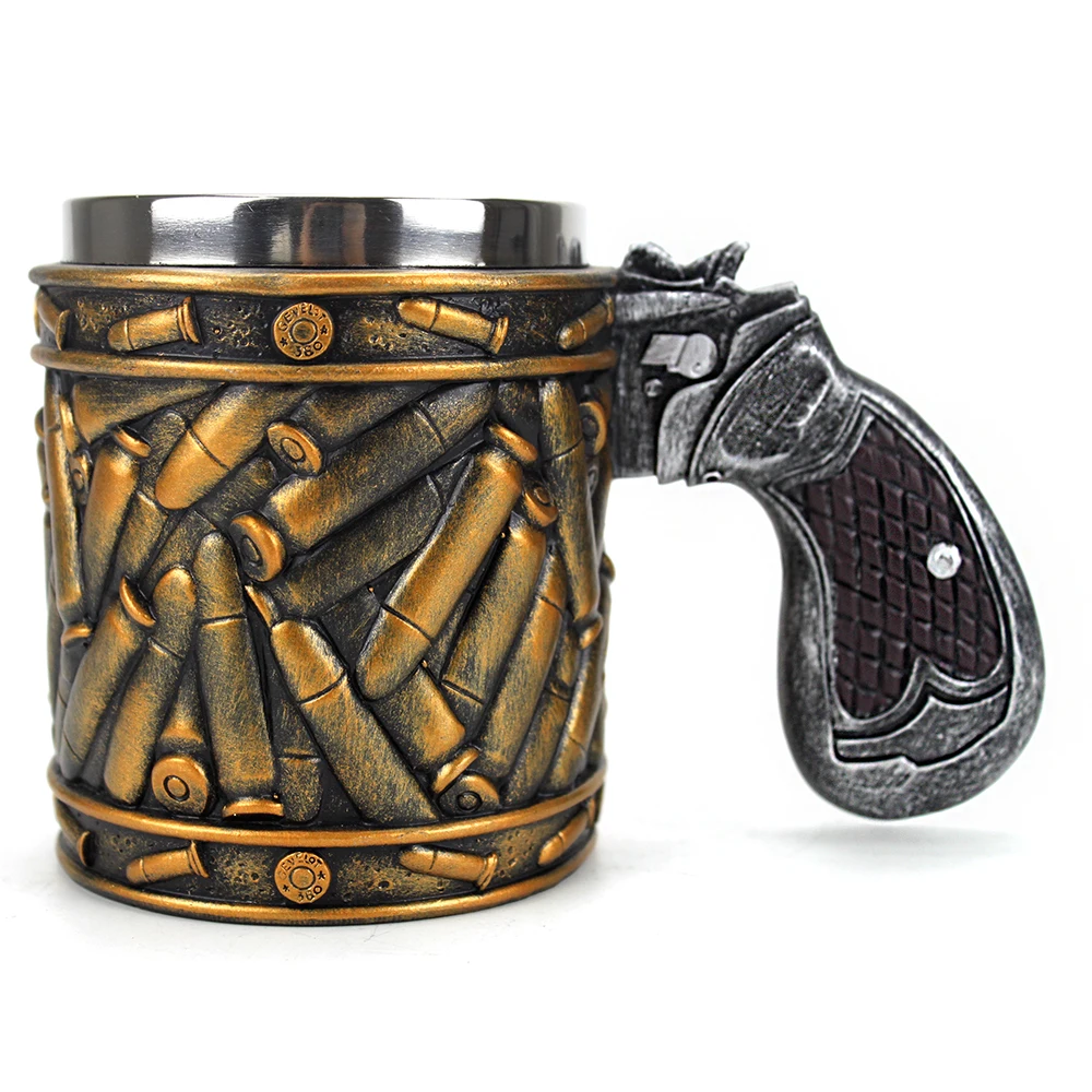Gun-Mugs-Revolver-Gun-Pistol-Tankard-Mug-With-Ammo-Bullet-Round-Shells ...