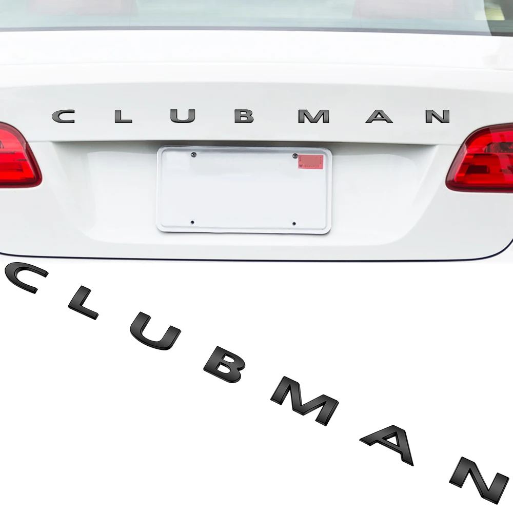 Black Chrome Car Rear Trunk Emblem Letters Stickers For MINI Cooper ...