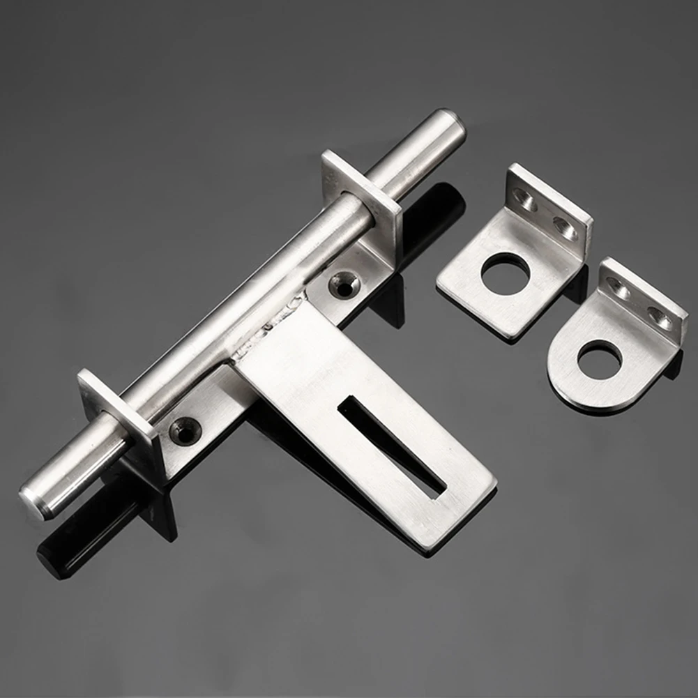 Hasp Sliding Bolt 304 Stainless Steel Home Gate Latch Rust-proof ...