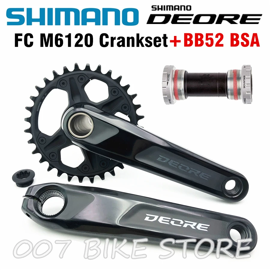 Shimano Deore Fc M6120 M6100 Hollowtech Ii Crankset M6120 Boost 1x12-speed 30t 32t 170mm 175mm ...