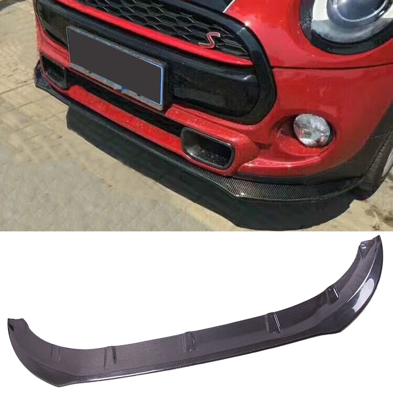 DU A Style Carbon fiber Front Bumper Lip Spoiler Fit For mini F55 F56 ...