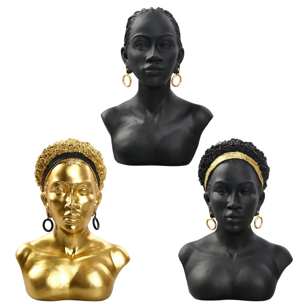 Sculpture Art Objects African woman Sculpture Home Decoration Bust ...