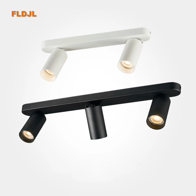 Dimmable multi head spotlights surface mounted ceiling anti glare ...