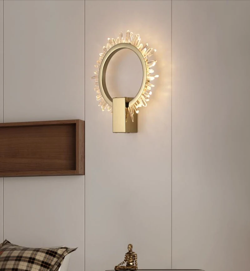 Natural Crystal Ring LED Wall Lamp – NYRALONDON