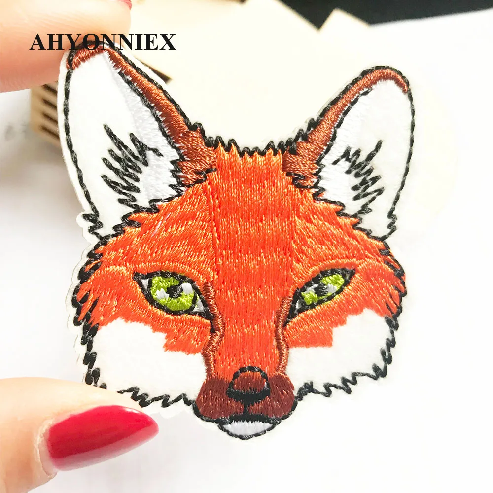 Embroidery Design of Applique Awesome Fox Head Appliques & Patches ...