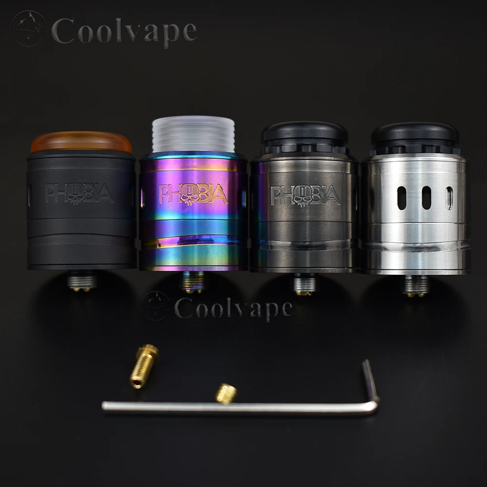 wolf-coolvape-Phobia-V2-RDA-E-cigarette-atomizer-Rebuildable-24mm-316ss ...
