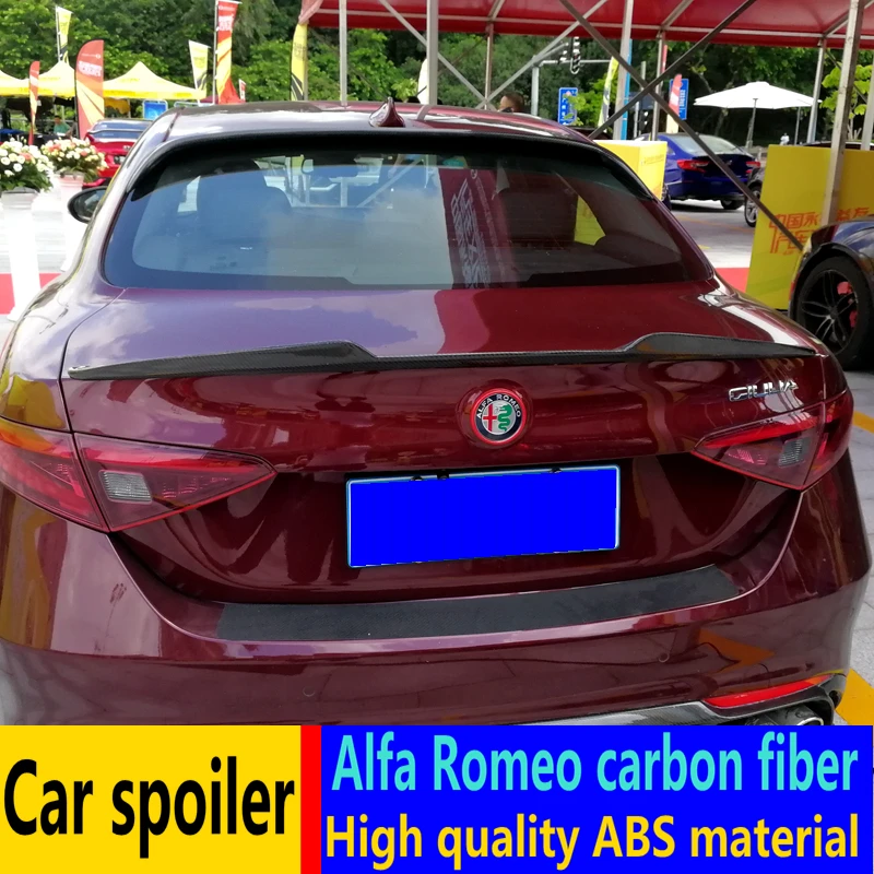 For Alfa Romeo Giulia sedan spoiler 2015 2018 high quality carbon fiber ...