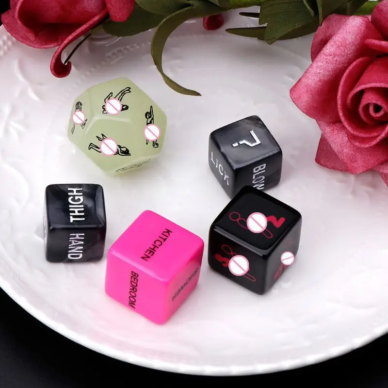 5pcs Special Design Funny Sex Dice 12 Positions Romance Love Humour