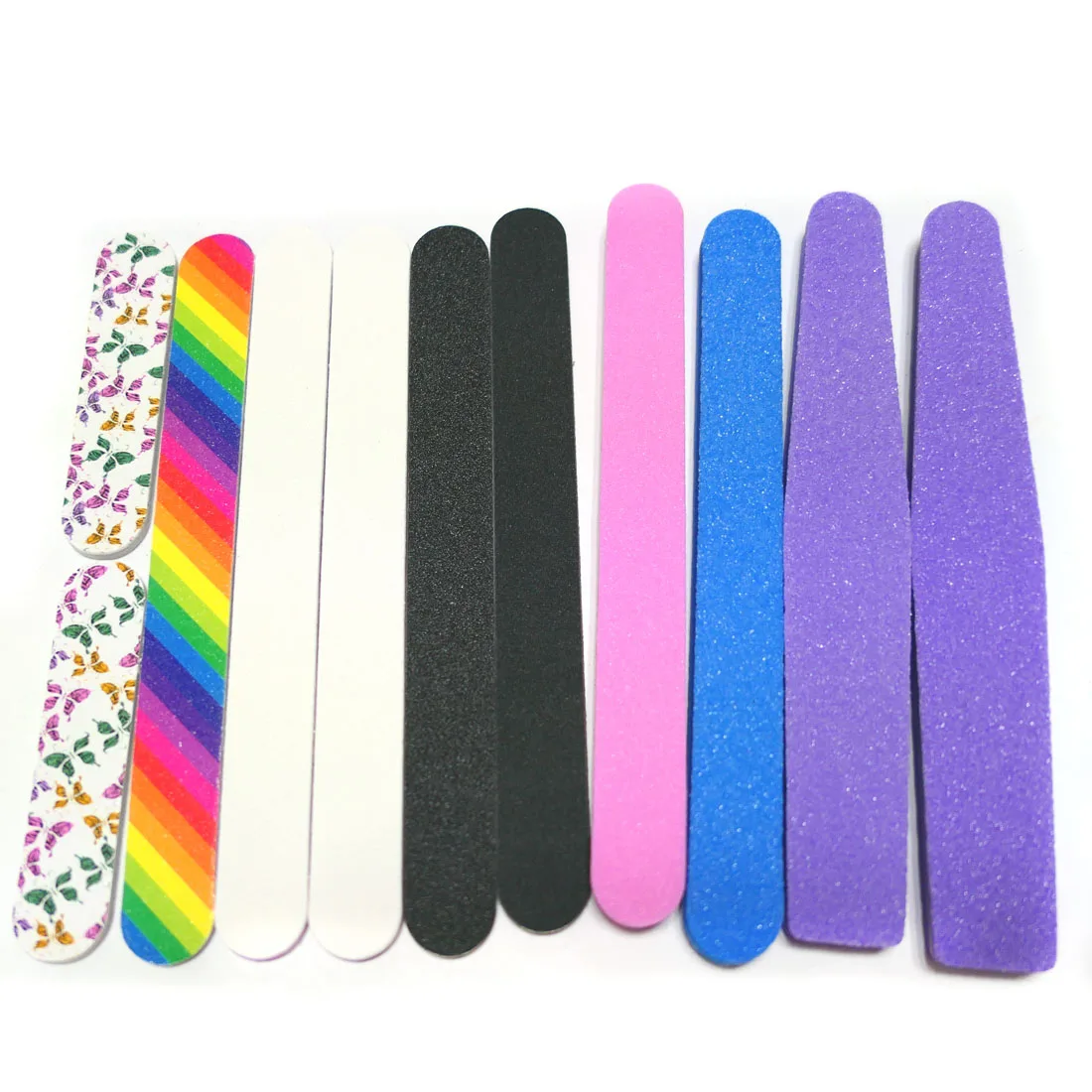 Bittb 30pcs Nail Files Buffers Set 100/180 Double Side Sanding Buffer ...
