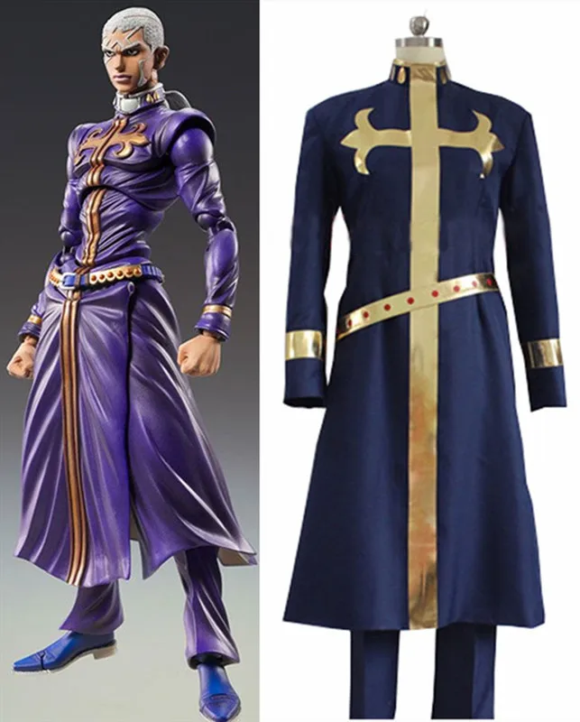 2018 JoJo's Bizarre Adventure Enrico Pucci Cosplay Costume Halloween ...