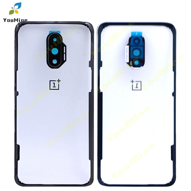 Original For OnePlus 7 Back Battery Cover Door Rear Glass For One plus ...