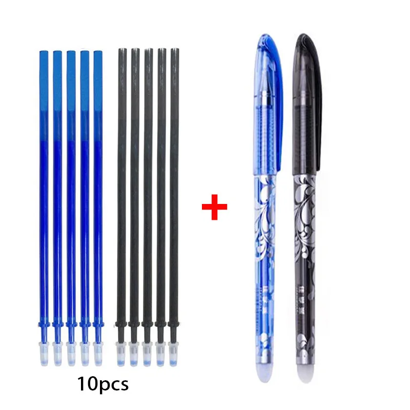 STYLO,Black refill--Stylos à Gel effaçables avec cartouche, cadeaux de ...