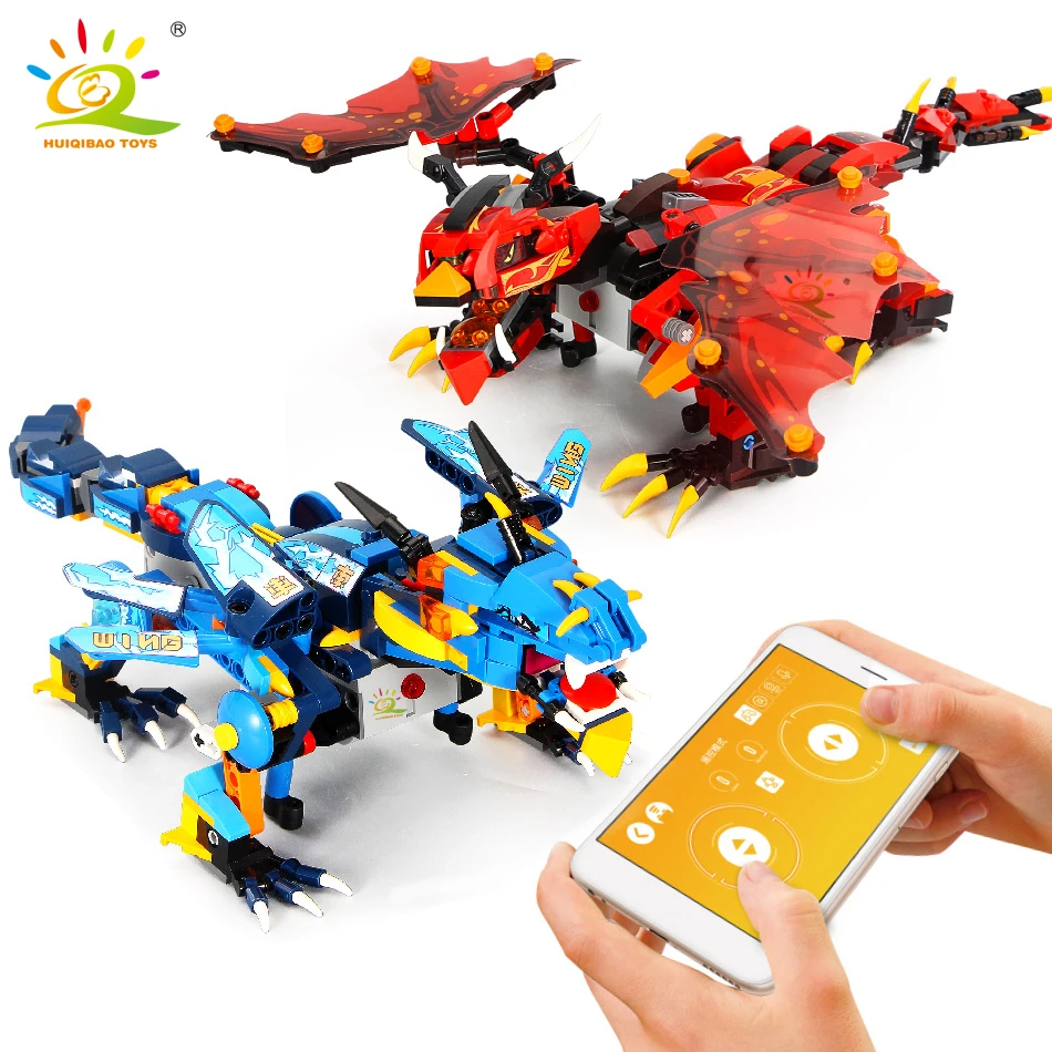 HUIQIBAO-2-4G-APP-Remote-Control-Ninja-Evil-Dragon-Building-Blocks ...