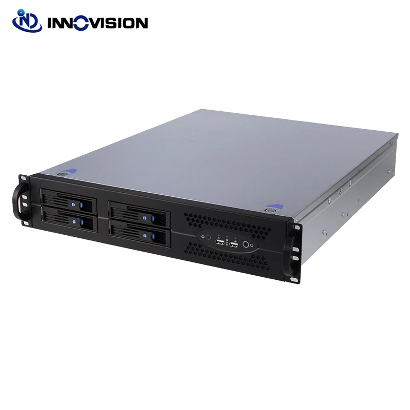 19inch 2U 4Bays rack-mount server case L=570mm depth support ATX ...