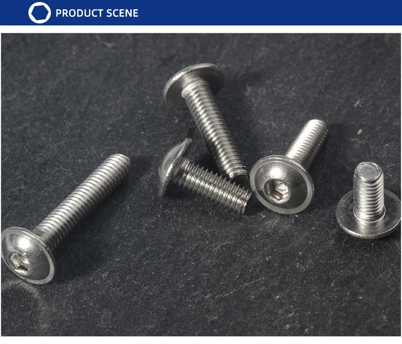 M8 (2Pcs)-20mm -Vis à tête hexagonale avec boulon de collier, en acier ...