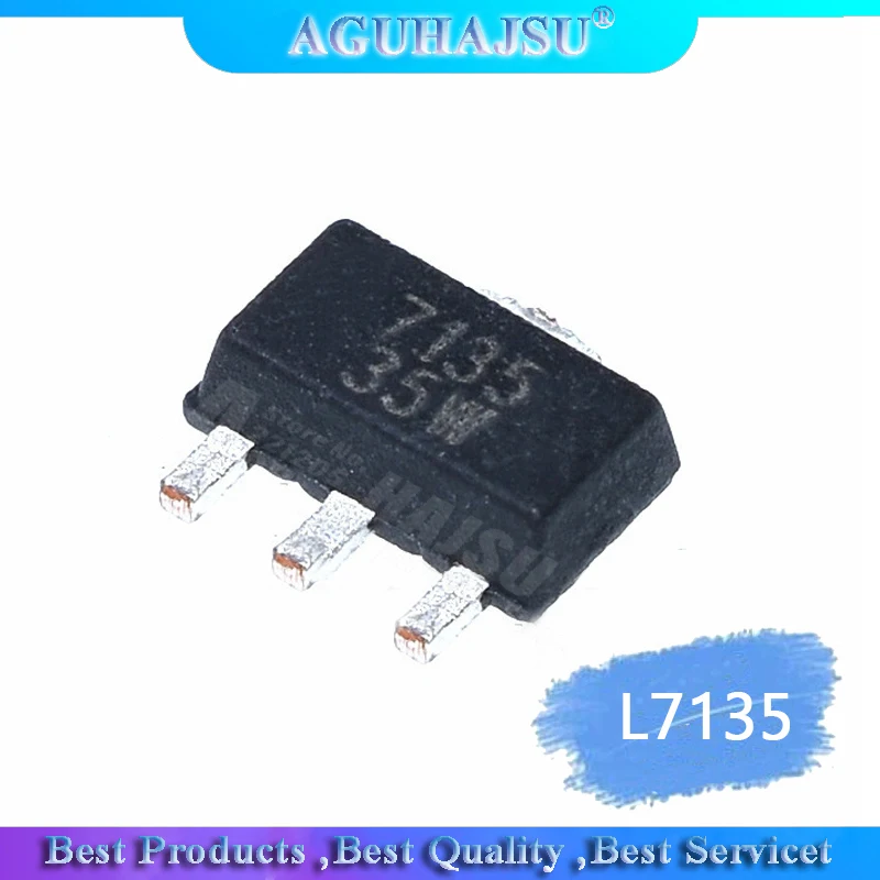 10pcs/lot L7135 AMC7135 constant current 350mA / 2.7-6V LED driver chip ...
