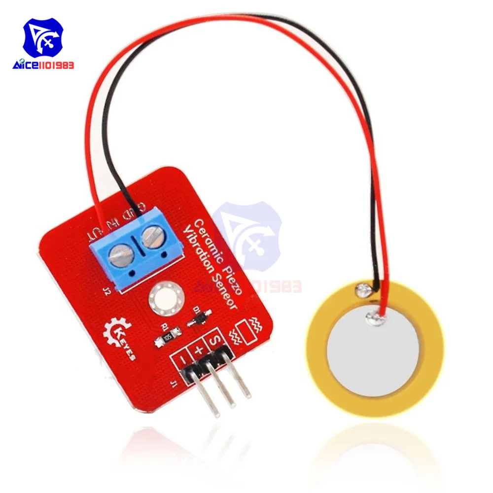 Analog Piezoelectric Ceramic Piezo Vibration Sensor for Arduino - buy ...