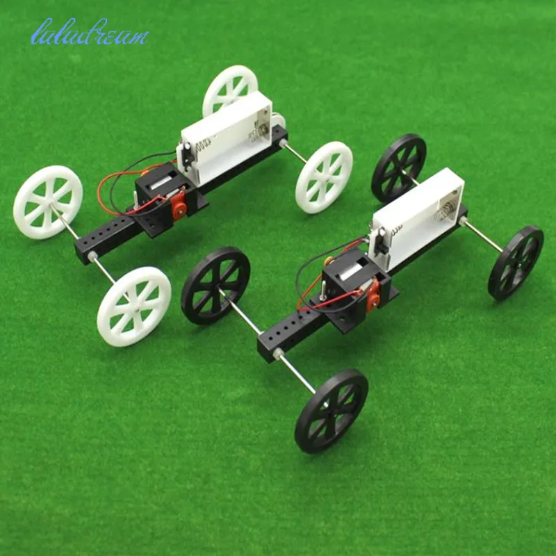 Plastic Gear Motor DIY Four Wheel Drive Car Auto Toy Robot Belt Pulley ...