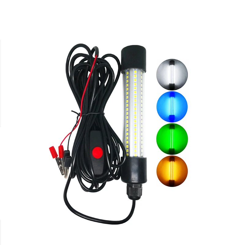 Led Fishing Lights 15w Dc12v Ip68 Green Underwater Fishing Lamp ...