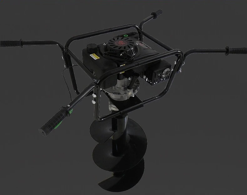 High-power 4-stroke digging machine excavator drill tree planting pole ...