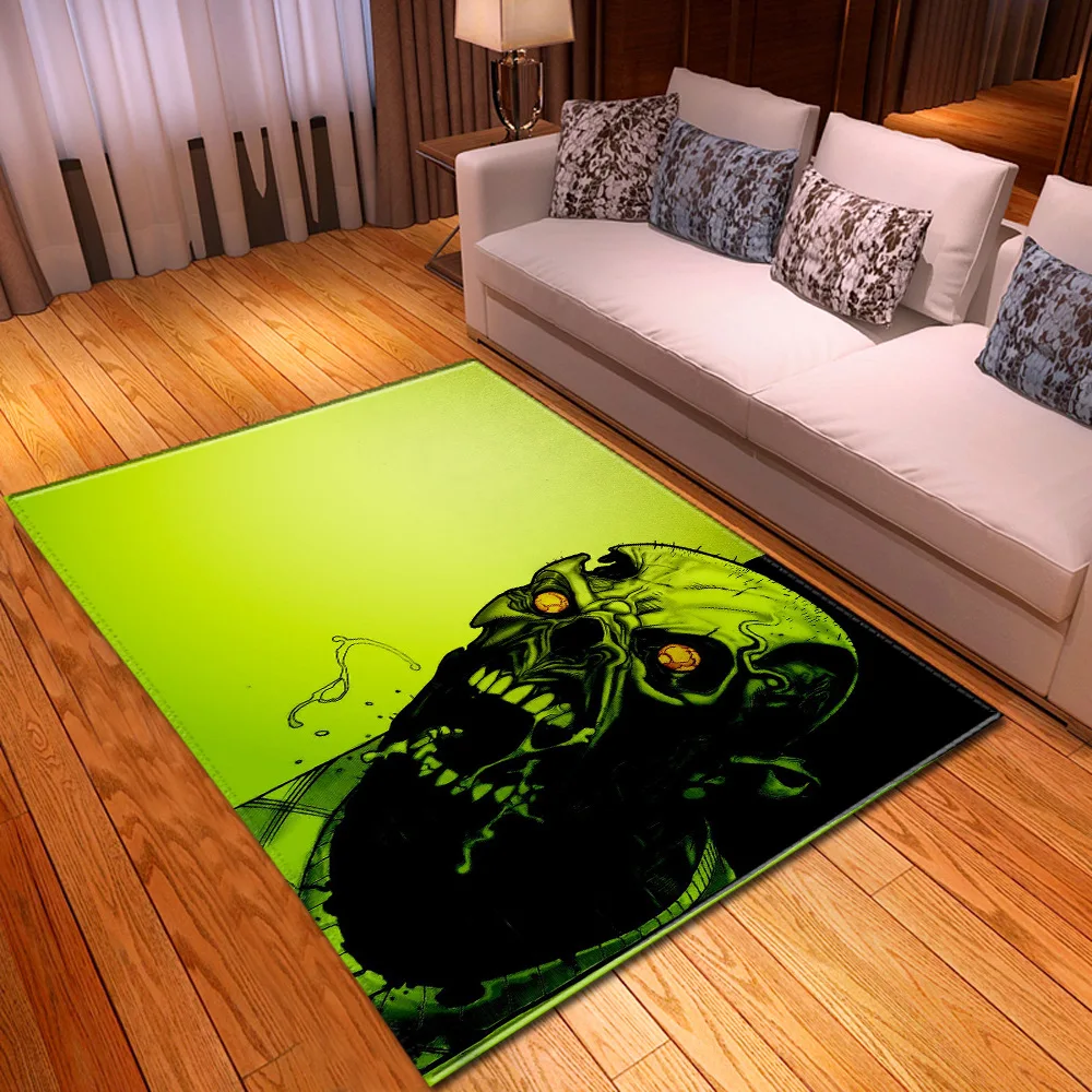 Personalized-Halloween-Series-Horror-Skull-Floor-Mat-Door-Mat-Anti-slip ...