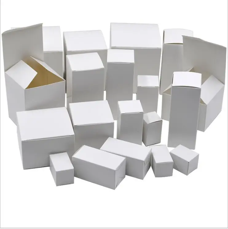 30pcs White Carton Packaging Box Gift Packaging Folding Box For ...