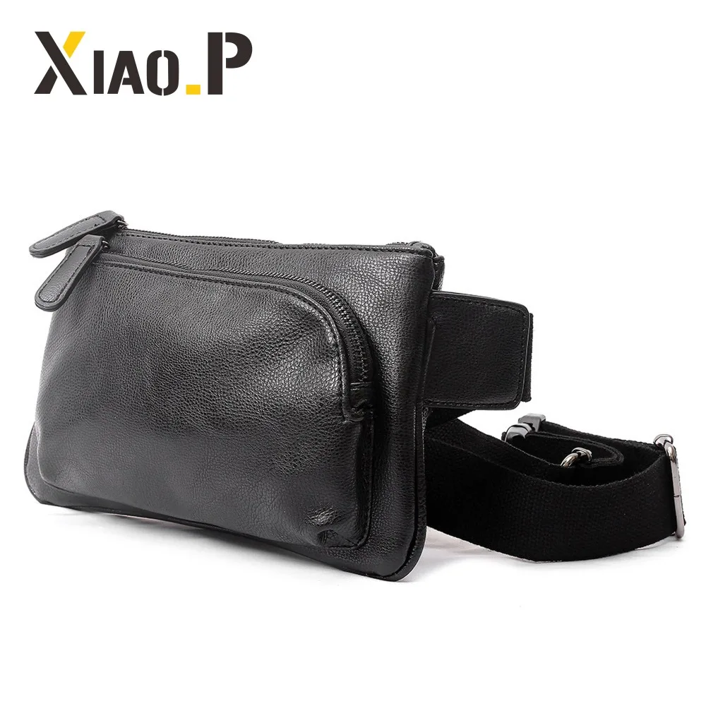 Sales Promotion Men Pu Leather Chest Pack Small Soft Chest Bag Cross ...