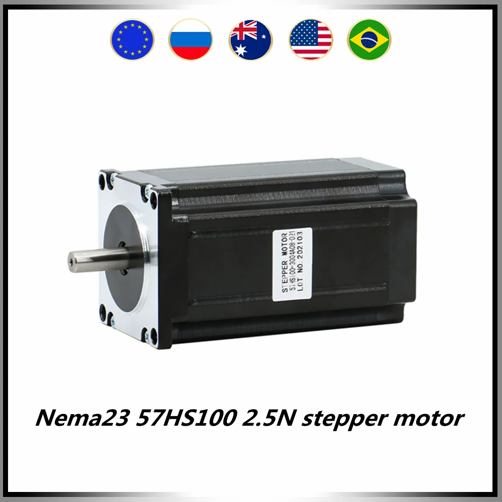 1-kit-57HS100-3004A8-Nema23-stepper-motor-2-5Nm-3A-dc-motor-motor ...